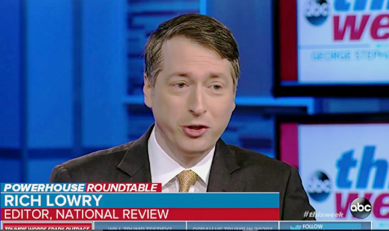 Rich Lowry Torched For Claim on How Trump Protected Ukraine