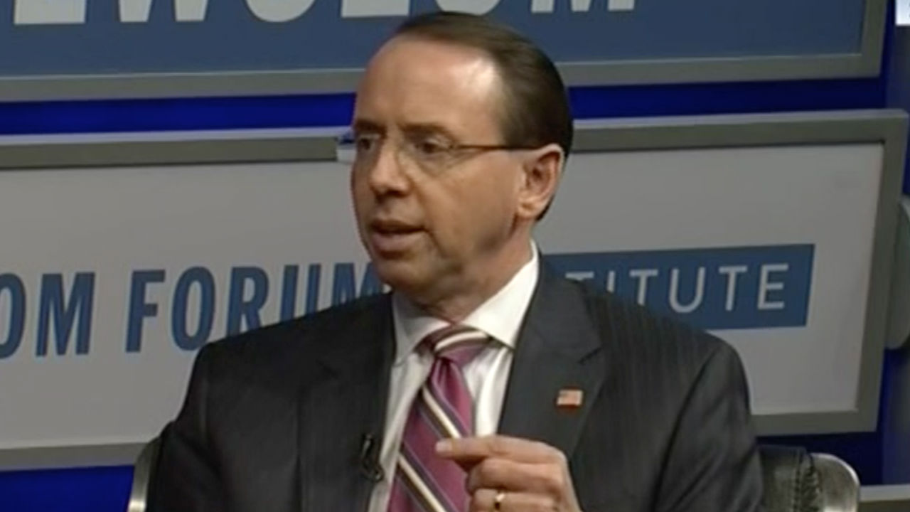 DOJ Reportedly Had a Statement Drafted Announcing Rosenstein’s Departure