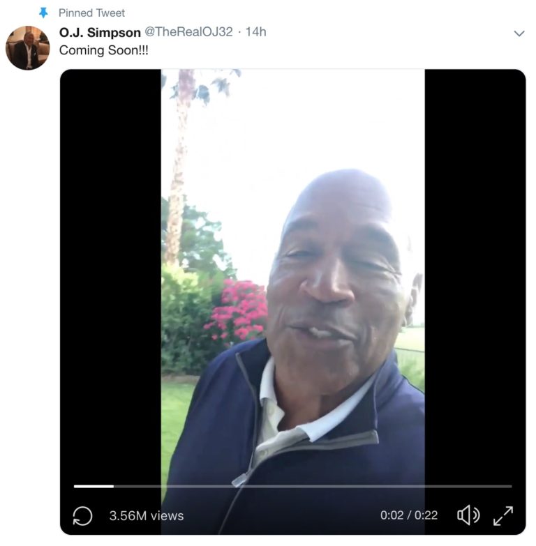O.J. Simpson Joins Twitter With 'Getting Even' Message