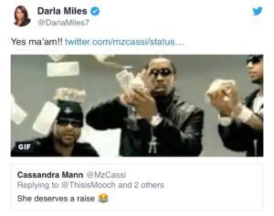 ABC7's Darla Miles Stiff-Arms Passerby From Entering Shot