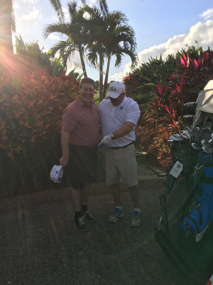 Fox's Ed Henry Seen in Trump Hat With Robert Hyde