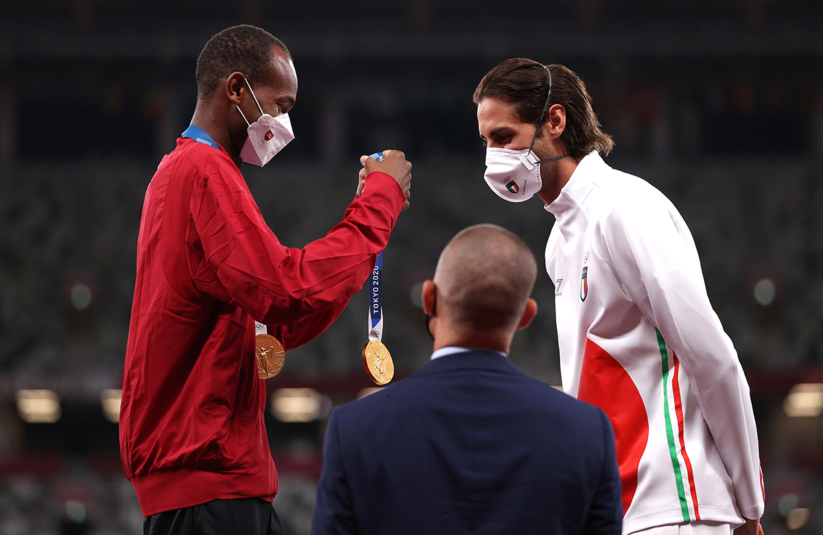 Watch Olympic Athletes Award Each Other Joint Gold Medals
