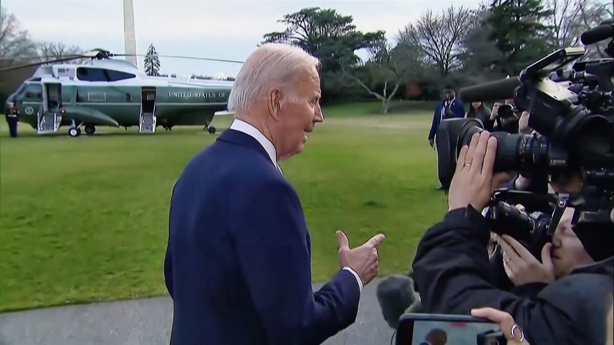 WATCH: Biden Drops 80s Pop Reference As Reporters Pepper Him About ...