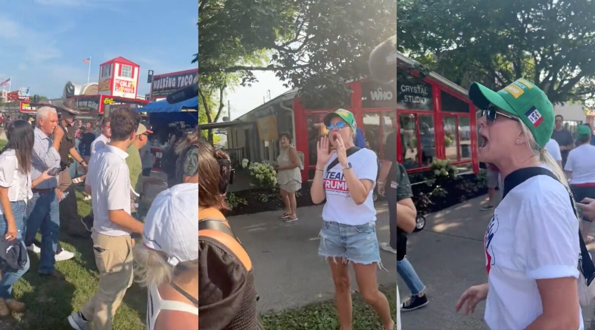 Mike Pence Heckled by Trump Supporters at Iowa State Fair