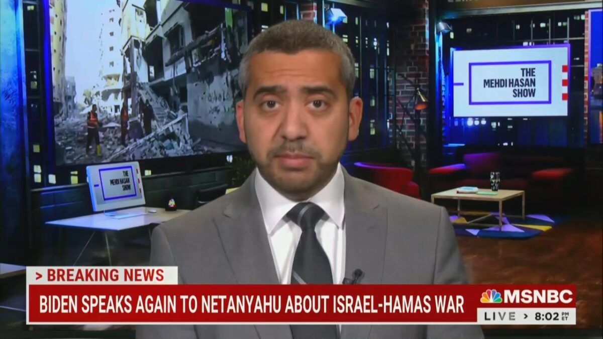 Opinion: MSNBC's Mehdi Hasan Is Back on Air and as Anti-Israel as Ever