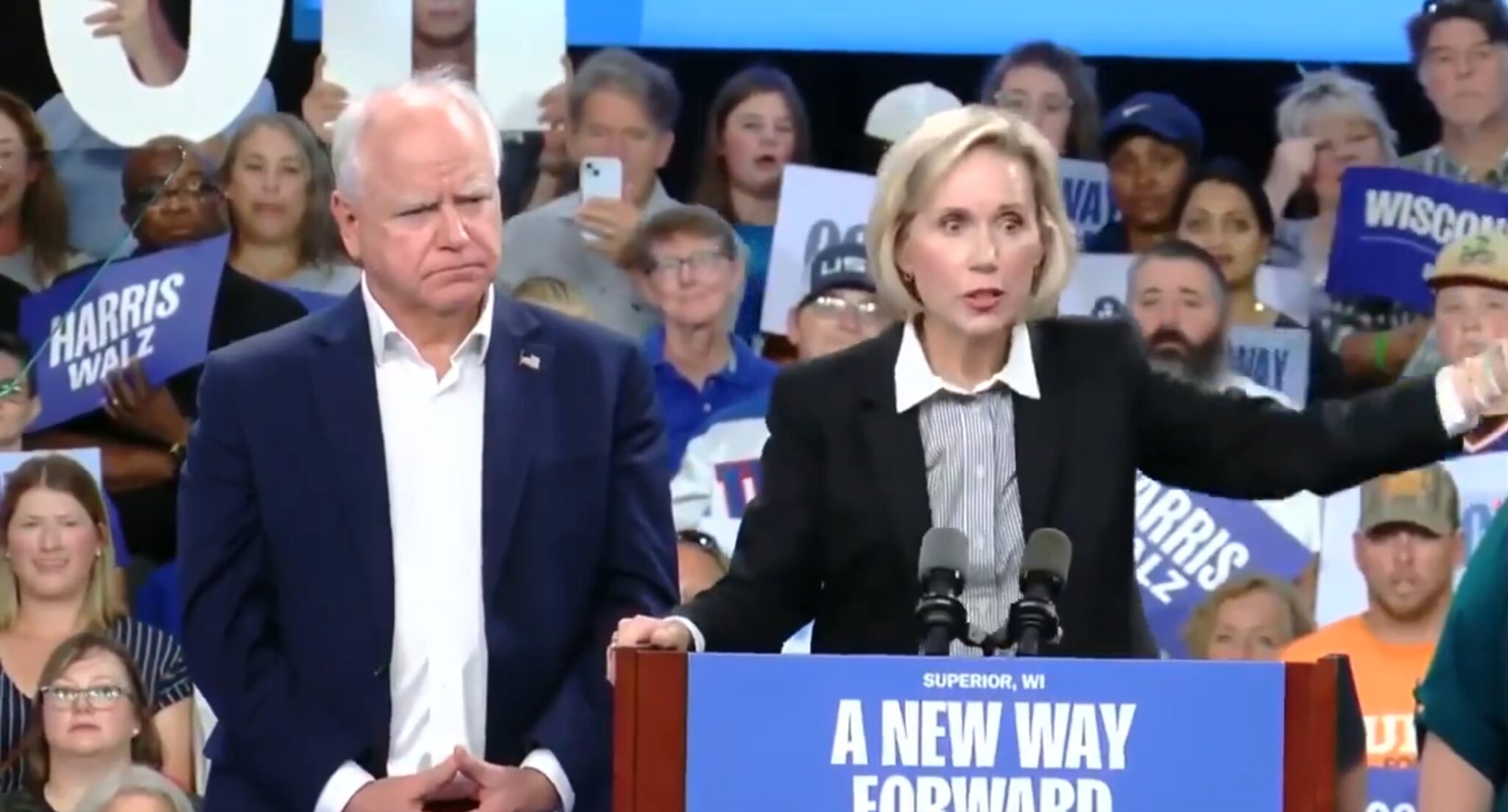 Conservatives Bash Tim Walz Wife For Wisconsin Speech