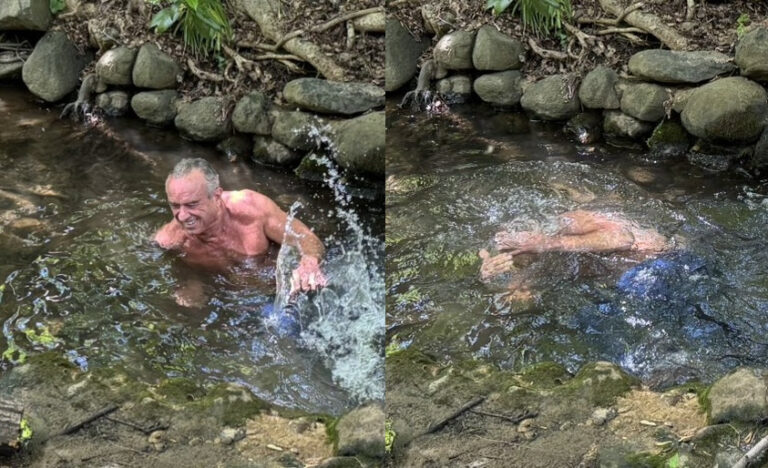 RFK Jr. Posts Himself Swimming in Sewage-Contaminated Water