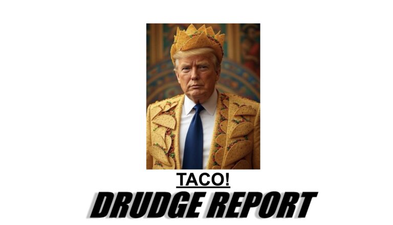 Drudge Report Deep-Fries Trump With AI-Generated TACO Meme