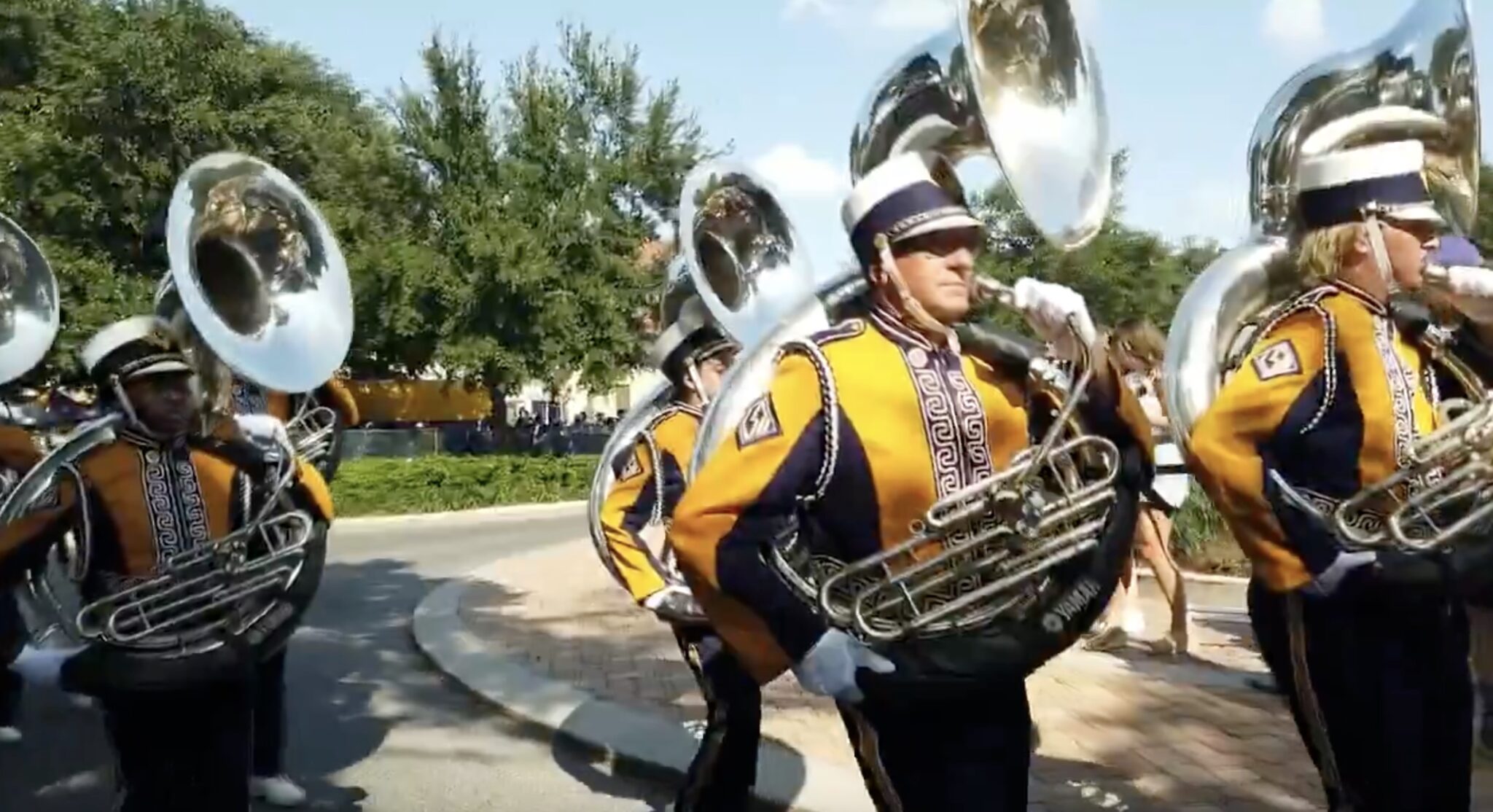 Kent Broussard, Age 66, Goes Viral for Playing in LSU's Band