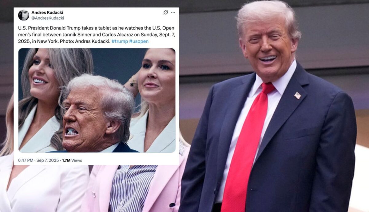 Trump Popped Blue Pill at the US Open, Internet Has Thoughts