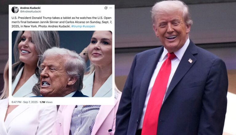 Trump Popped Blue Pill at the US Open, Internet Has Thoughts