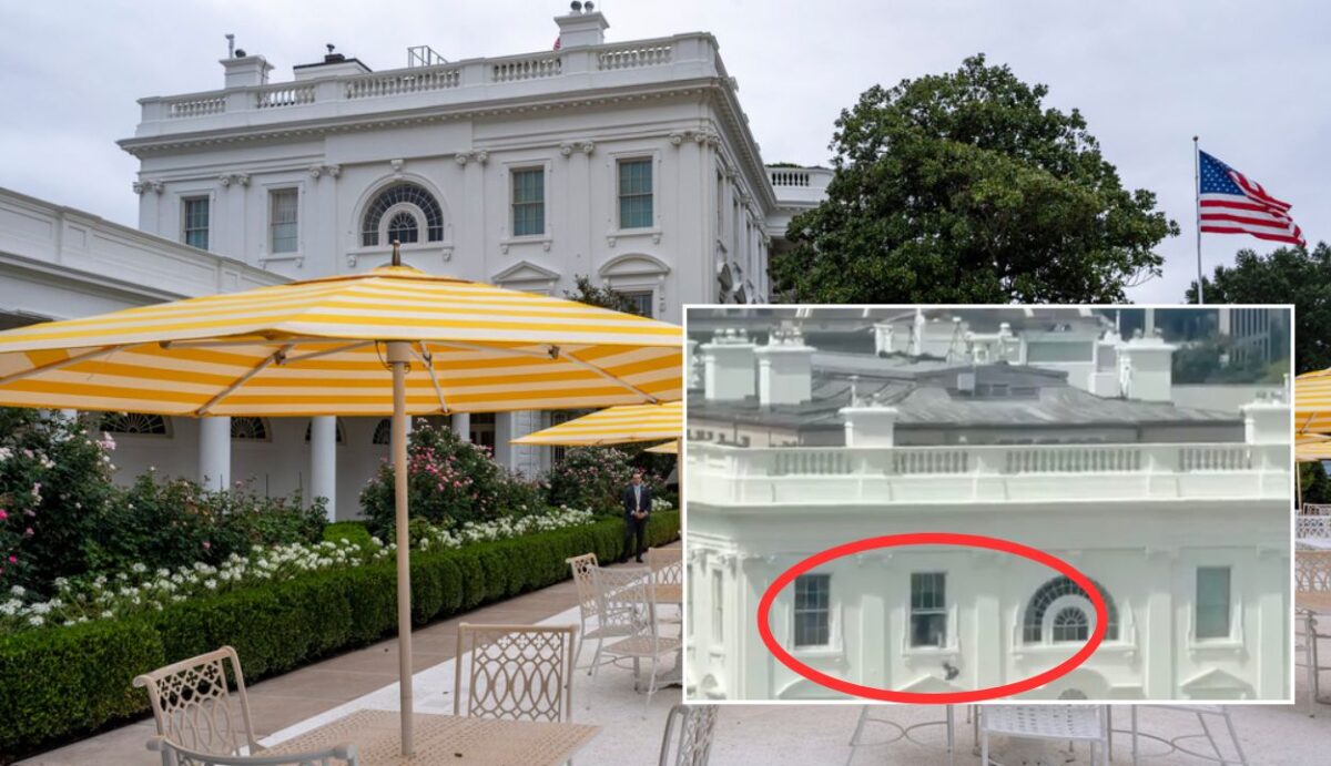 Bizarre Video Shows Objects Tossed Out White House Window