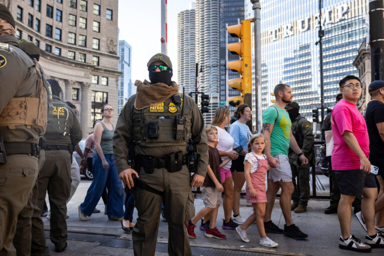 Troops Swarm Downtown Chicago After Trump Deployment