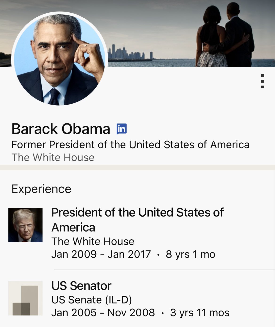 Trump Trolls Every Ex-WH Democrat, Obama With LinkedIn Trick