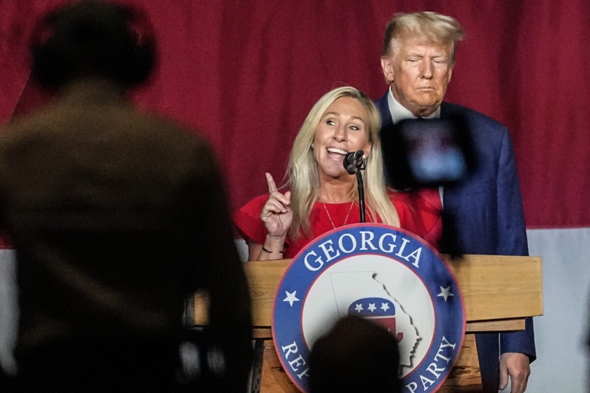 Marjorie Taylor Greene Posts Text Message to Trump