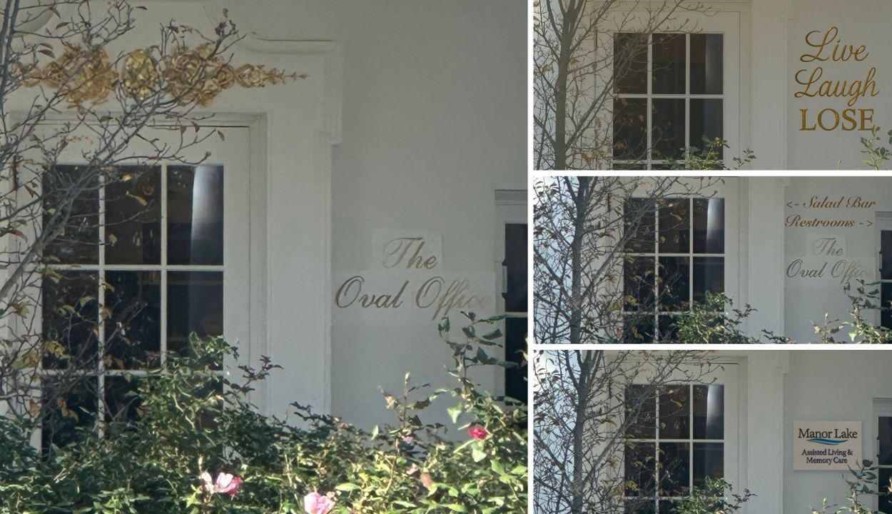 WH Adds Sign to Mark Where Oval Office Is, Internet Reacts