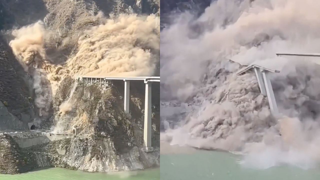 WATCH: Entire Section of China’s New Bridge Collapses