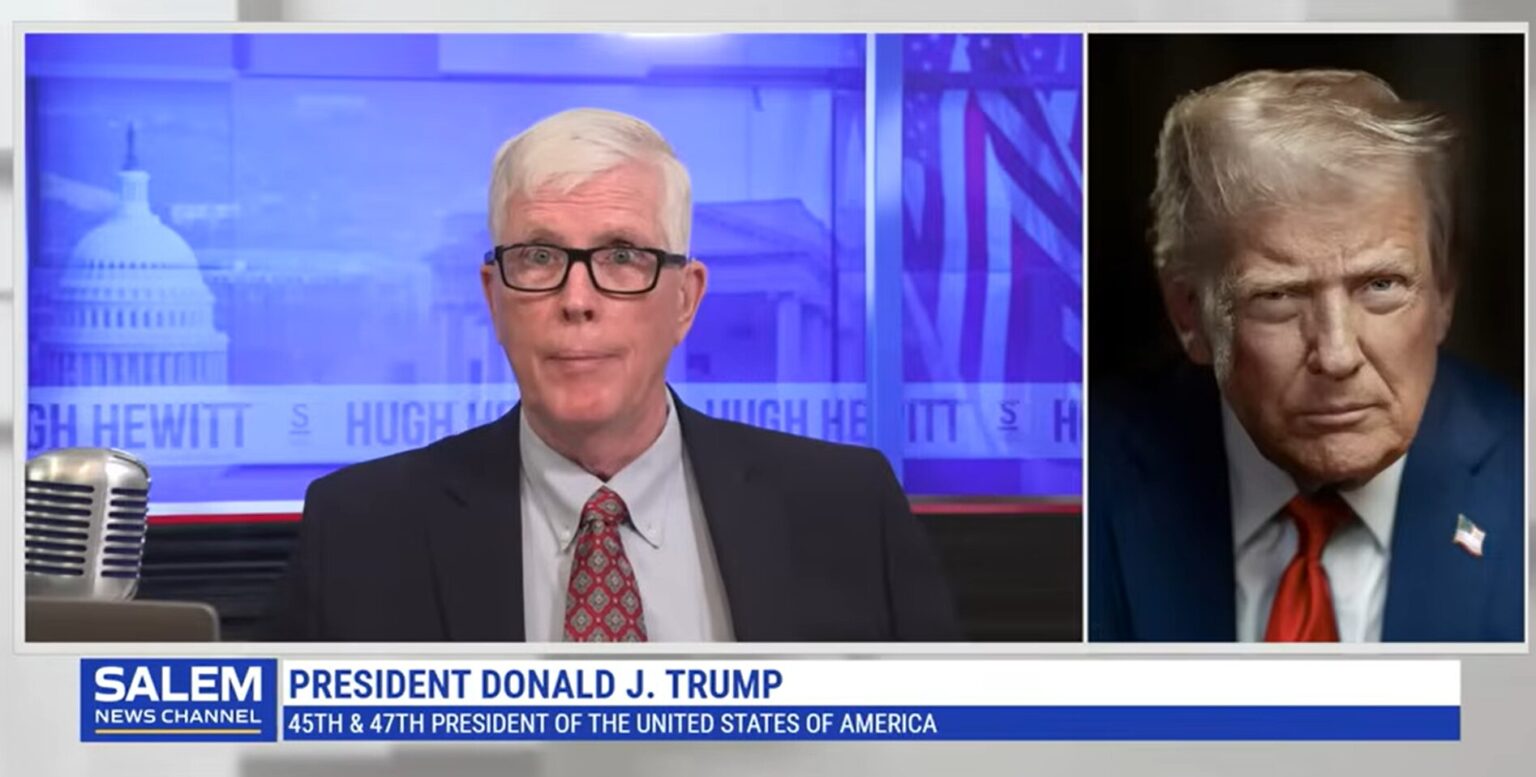 Fox's Hugh Hewitt Trashes 'Terrible' Trump Peace Framework