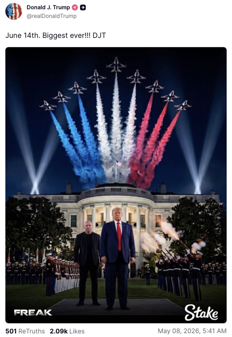 Trump on Morning Photo-Sharing Spree, Including Laser Meme