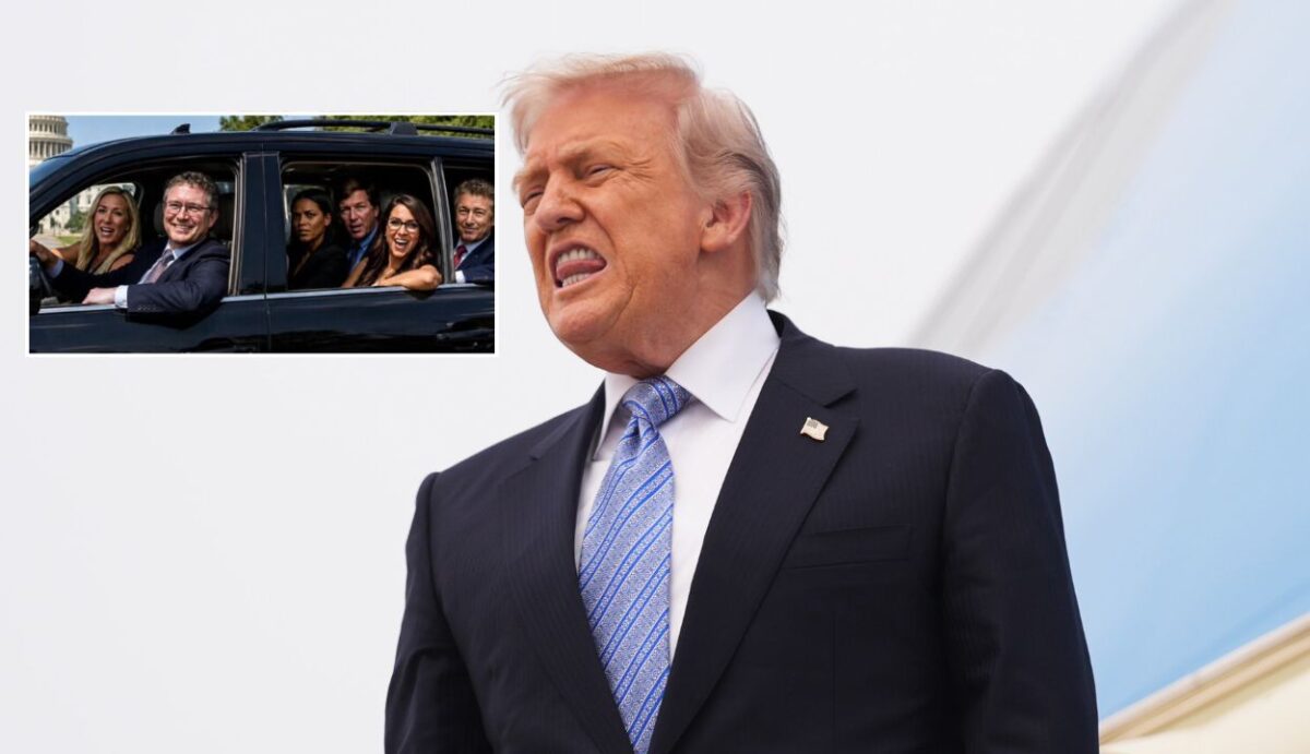 Trump Mocks 'Loser' Thomas Massie and Tucker Carlson